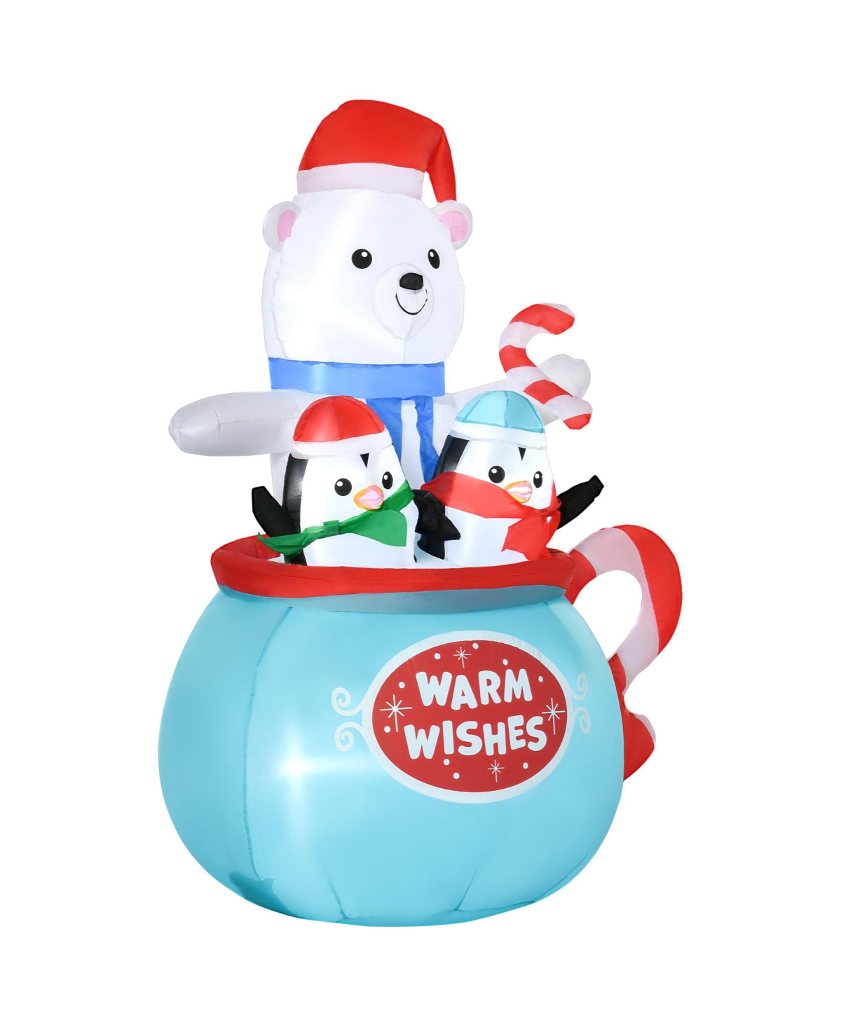 Click here for Outsunny 5 Inflatable Christmas Polar Bear Led Yar... prices