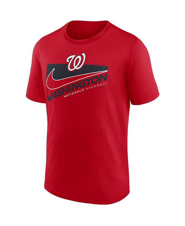 Nike Men's Red Washington Nationals Swoosh Town Performance T-shirt ...