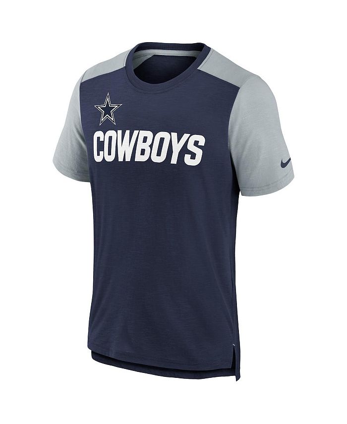 Nike Big Boys Heathered Navy, Heathered Gray Dallas Cowboys Colorblock ...
