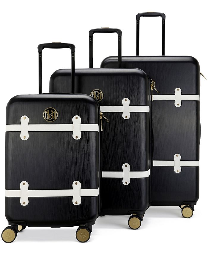 Badgley Mischka Grace Expandable Retro Luggage, Set of 3 - Macy's
