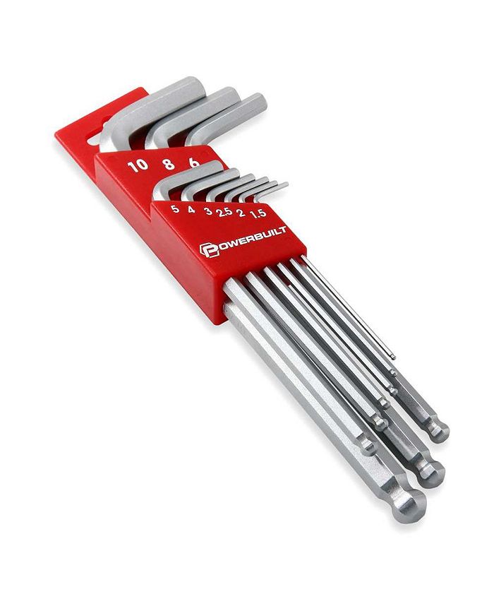 Powerbuilt 9 Piece Metric Long Arm Hex Key Wrench Set - Macy's