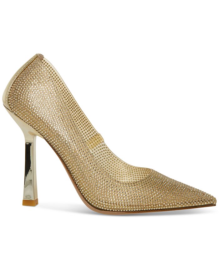 Steve Madden Women's Martina Rhinestone Pointed-Toe Pumps - Macy's