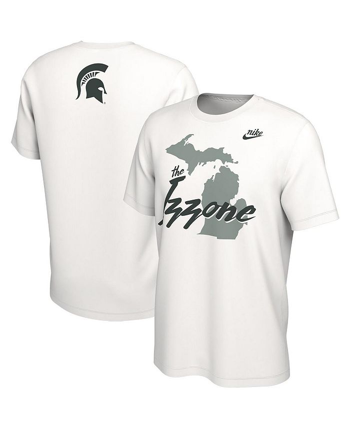 Nike Men's White Michigan State Spartans The Izzone T-shirt - Macy's