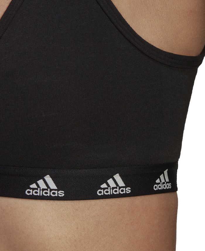 adidas Women's Purebare Light-Support Scoop Neck Sports Bra - Macy's