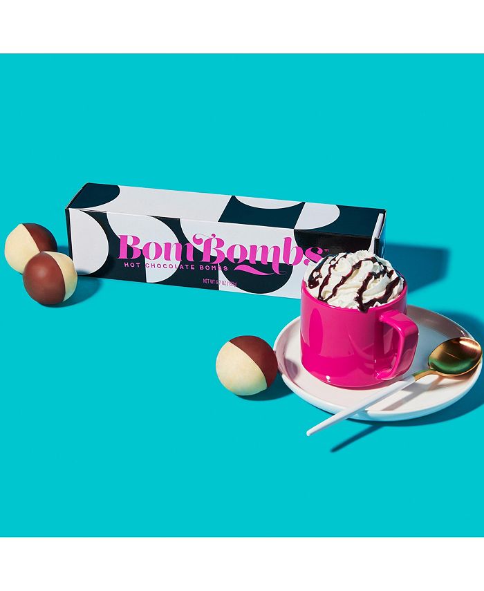 Thoughtfully Bombombs Fudge Brownie Hot Chocolate Bombs, Set of 5 - Macy's