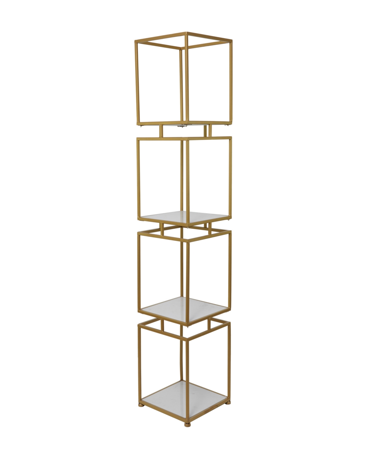 Click here for Marble Glam Shelving Unit - Gold-Tone prices