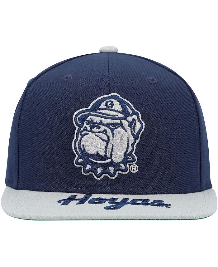 Mitchell & Ness Men's Navy and Gray Georgetown Hoyas Logo Snapback Hat - Macy's