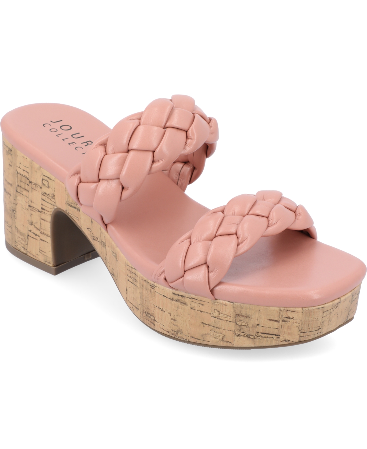 Click here for Journee Collection Womens Kyaa Braided Platform Sa... prices