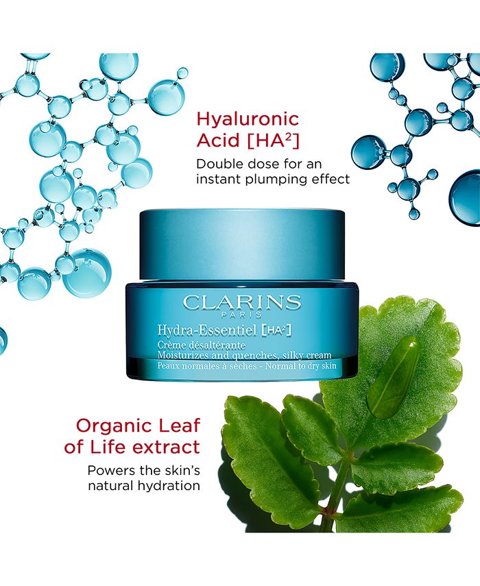 Clarins Hydra-Essentiel Silky Moisturizer with Double Hyaluronic Acid ...