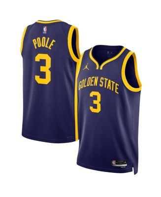 Men's Jordan Jordan Poole Navy Golden State Warriors 2022/23 Statement ...