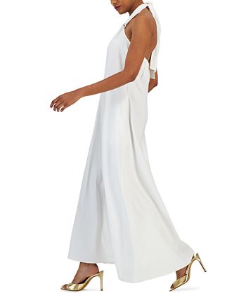 I.N.C. International Concepts Women's Linen Halter-Neck Maxi Dress ...