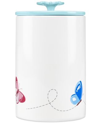 The Cellar Butterfly-Print Earthenware Treat Jar, Created for Macy's ...