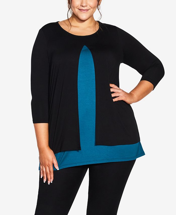 AVENUE Plus Size Alex Tunic Top - Macy's