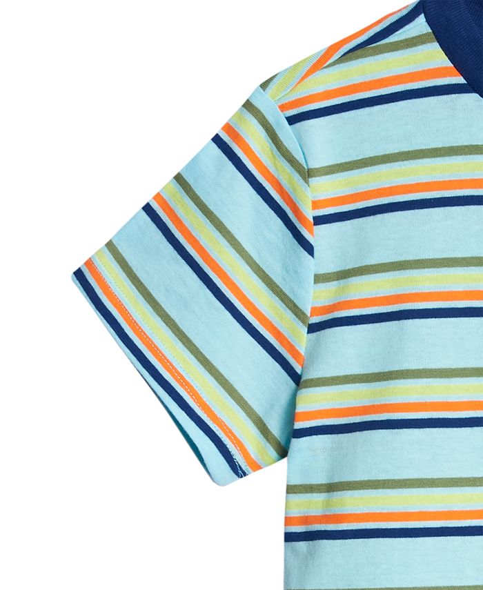 Epic Threads Big Boys Short Sleeves Striped Tee, Created For Macy's ...