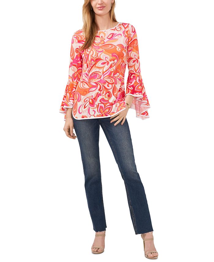 Sam & Jess Women's Bell-Sleeve Top - Macy's