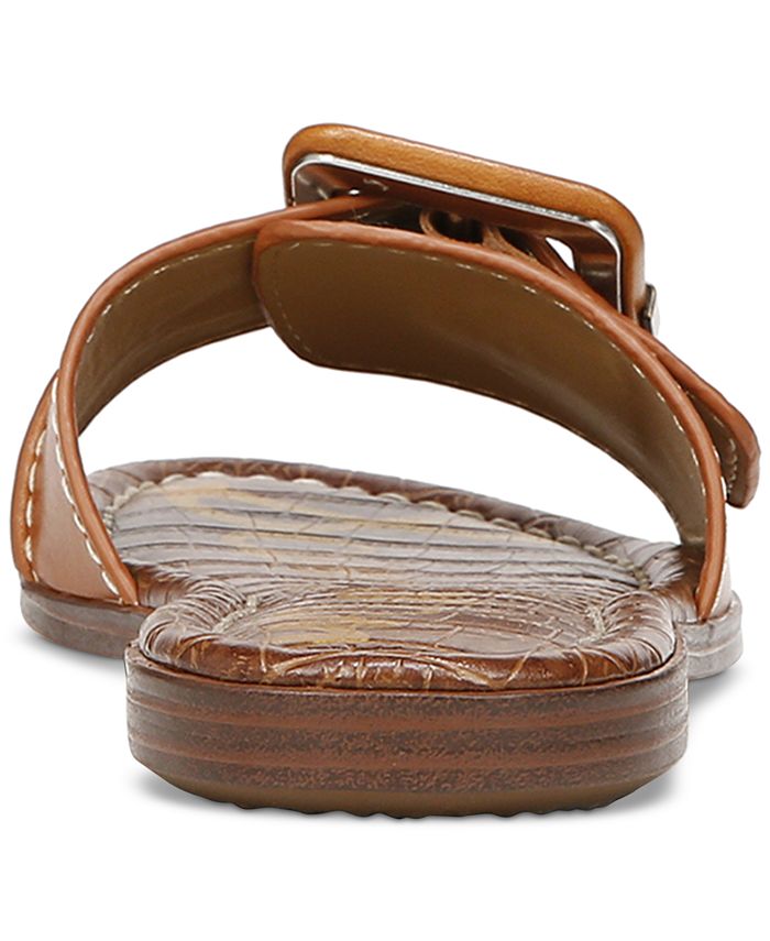 Sam Edelman Women's Gaige Buckle Slip-On Slide Sandals - Macy's