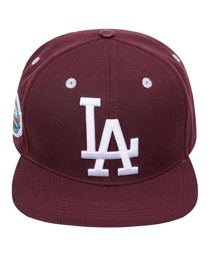 Pro Standard Men's Burgundy Los Angeles Dodgers Wine Snapback Hat - Macy's