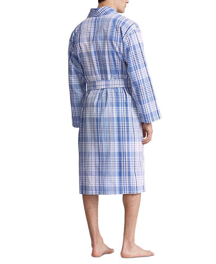 Polo Ralph Lauren Men's Cotton Plaid Robe - Macy's