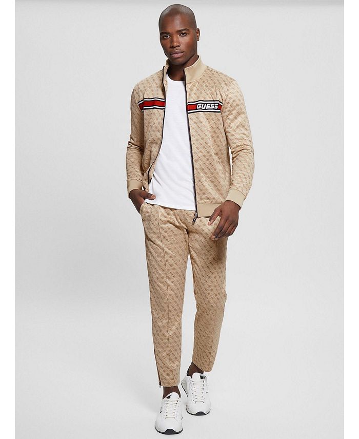 GUESS Men's Korbin Long Sleeve Track Jacket - Macy's