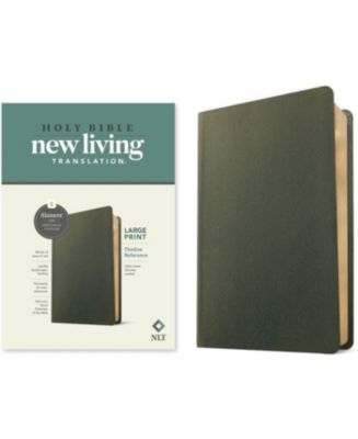 NLT Large Print Thinline Reference Bible, Filament Enabled Edition (Red ...