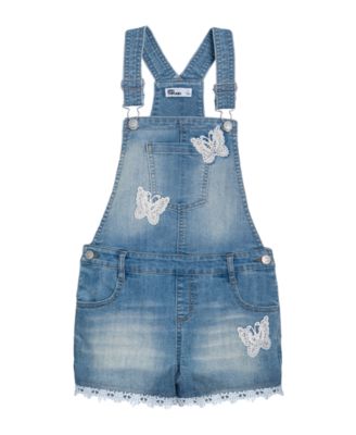 Epic Threads Big Girls Butterfly Denim Shortall, Created For Macy's ...