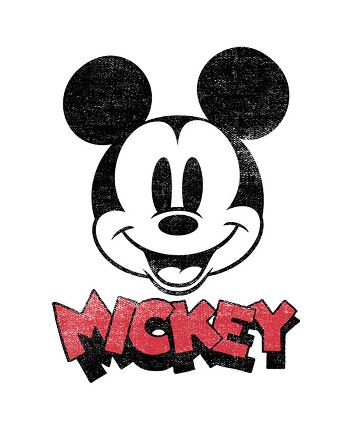 Disney Girl's Mickey & Friends Mickey Mouse Retro Headshot Child T ...