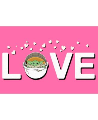 Girl's Star Wars: The Mandalorian Grogu Love Bassinet Child T-Shirt