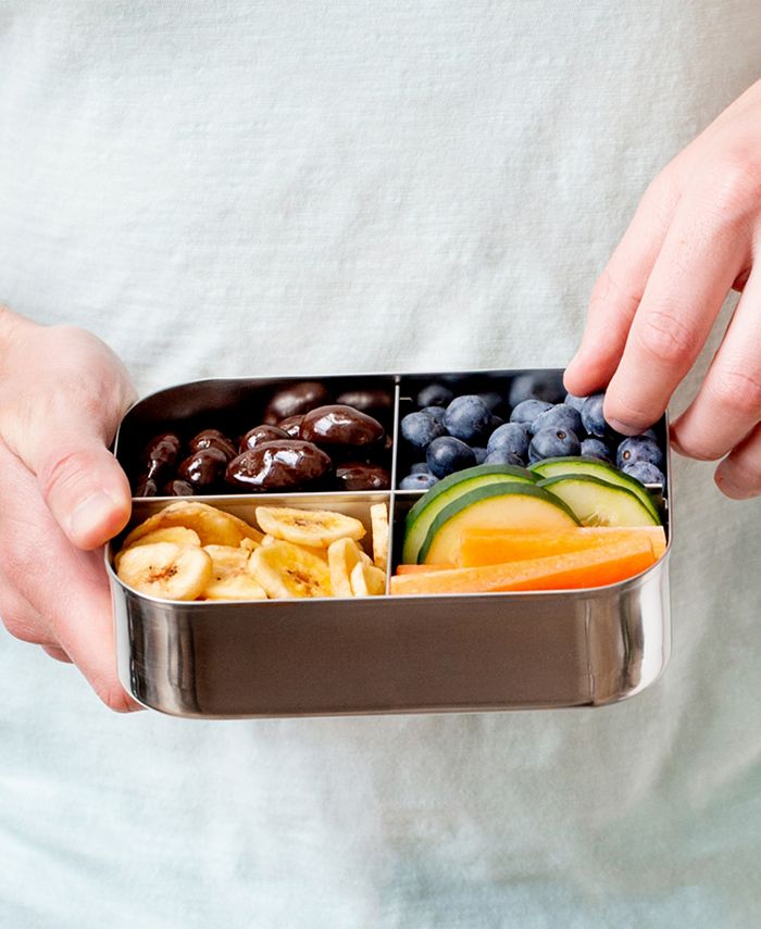 LunchBots Stainless Steel Bento Lunch Box 4 Sections - Macy's