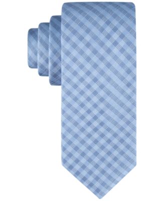 Calvin Klein Men's Check-Pattern Tie - Macy's