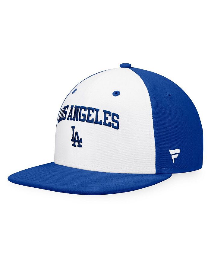 Fanatics Men's White, Royal Los Angeles Dodgers Iconic Color Blocked ...