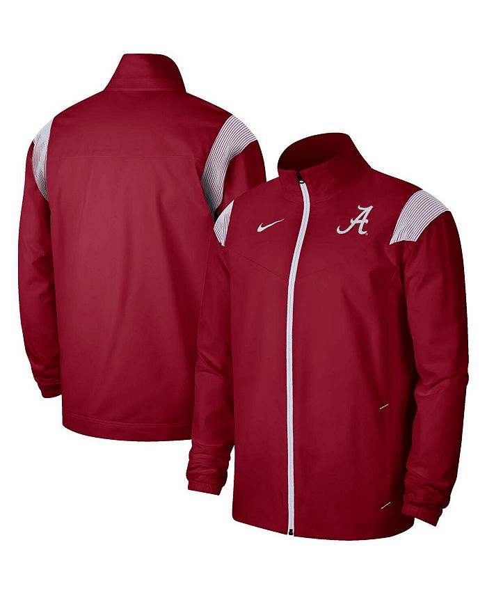 Nike Men's Crimson Alabama Crimson Tide Woven Full-Zip Jacket - Macy's