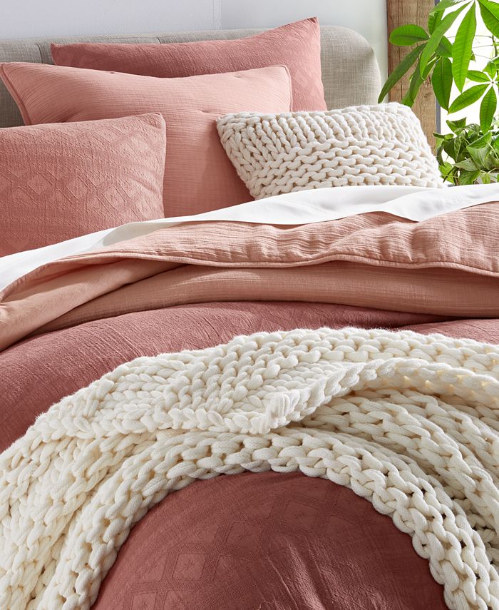 Oake Taos Stripe 2-Pc. Duvet Cover Set, Twin, Created for Macy's - Macy's