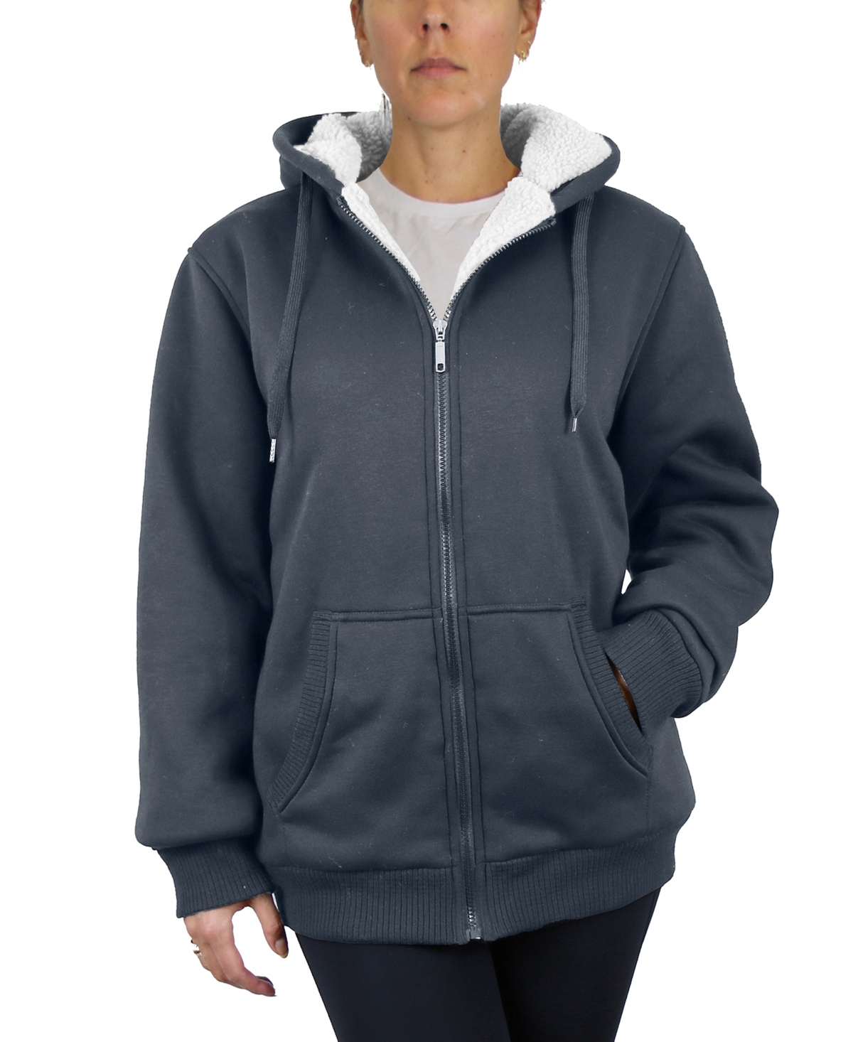 Click here for Galaxy By Harvic Womens Loose Fit Sherpa Lined Fle... prices