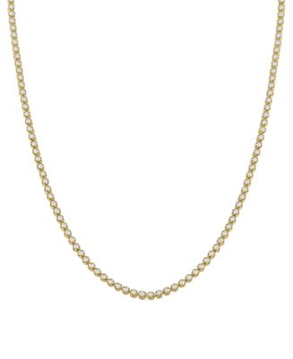 Men's Diamond 20" Tennis Necklace (5 ct. t.w.) in 10k Gold - Macy's
