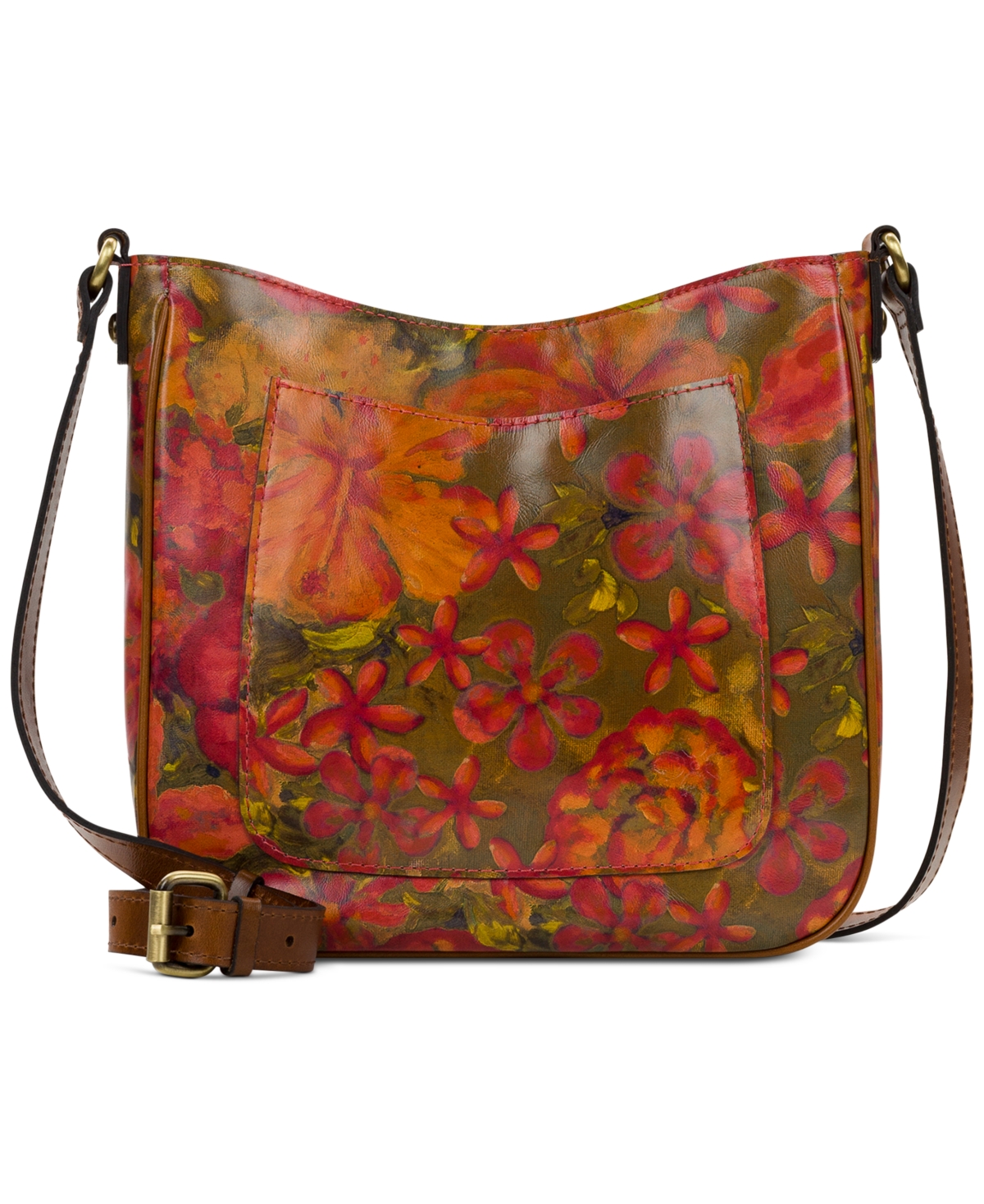 Patricia Nash Emeline Crossbody, Created For Macy's In Floral Oil ...