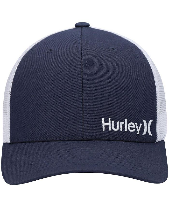 Hurley Men's Navy Logo Corp Staple Trucker Snapback Hat - Macy's
