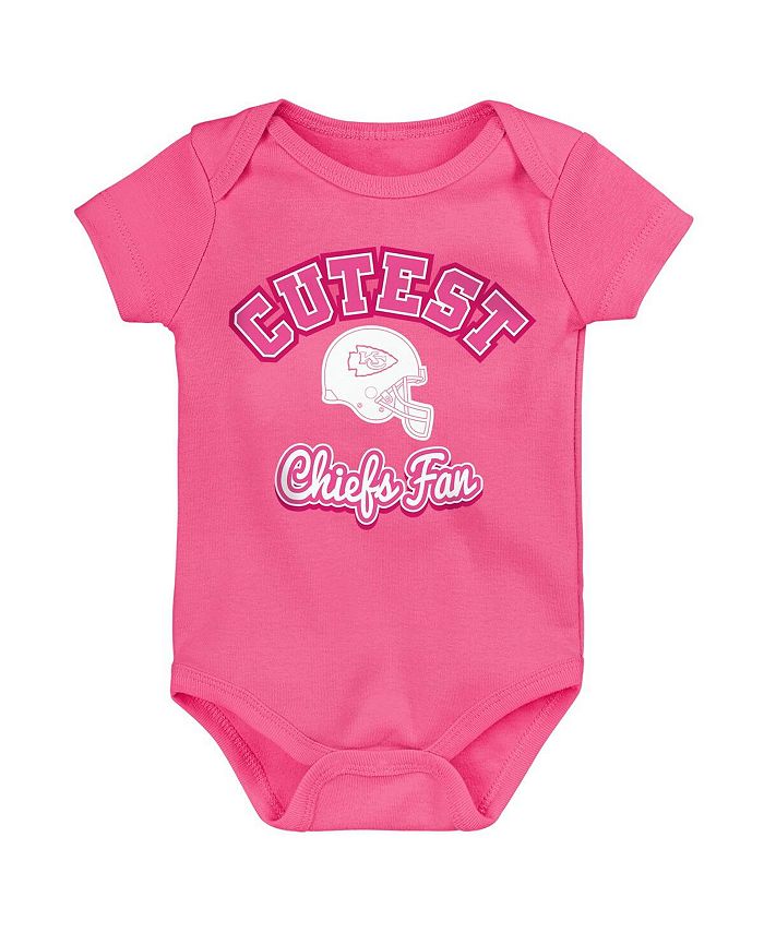 Outerstuff Girls Newborn and Infant Pink Kansas City Chiefs Cutest Fan ...