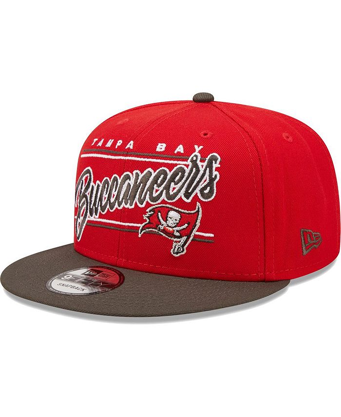 New Era Men's Scarlet, Pewter Tampa Bay Buccaneers Team Script 9FIFTY ...