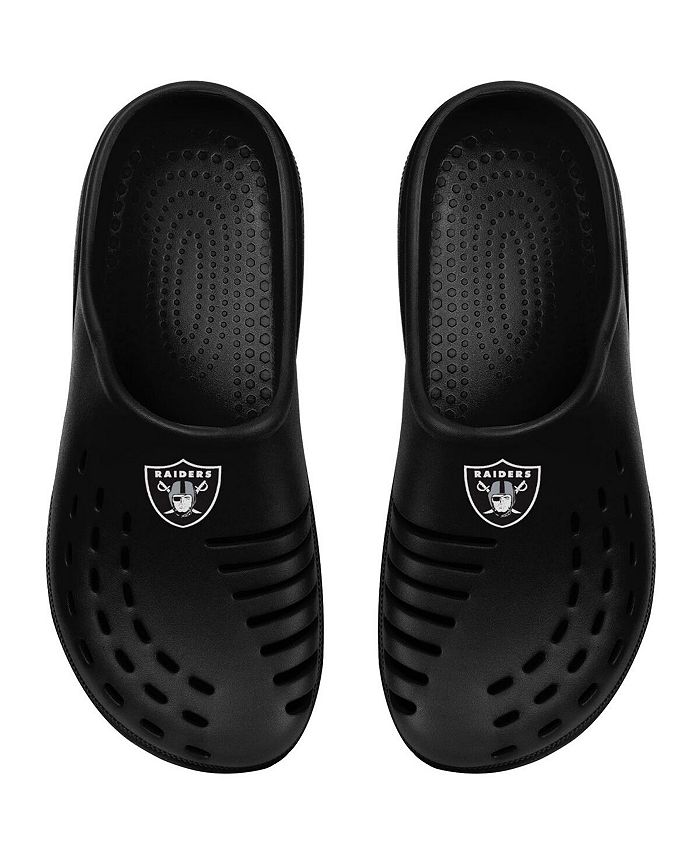 FOCO Youth Boys and Girls Black Las Vegas Raiders Sunny Day Clogs - Macy's