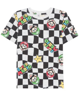 Hybrid Little Boys Nintendo All Over Print Short Sleeve T-shirt - Macy's