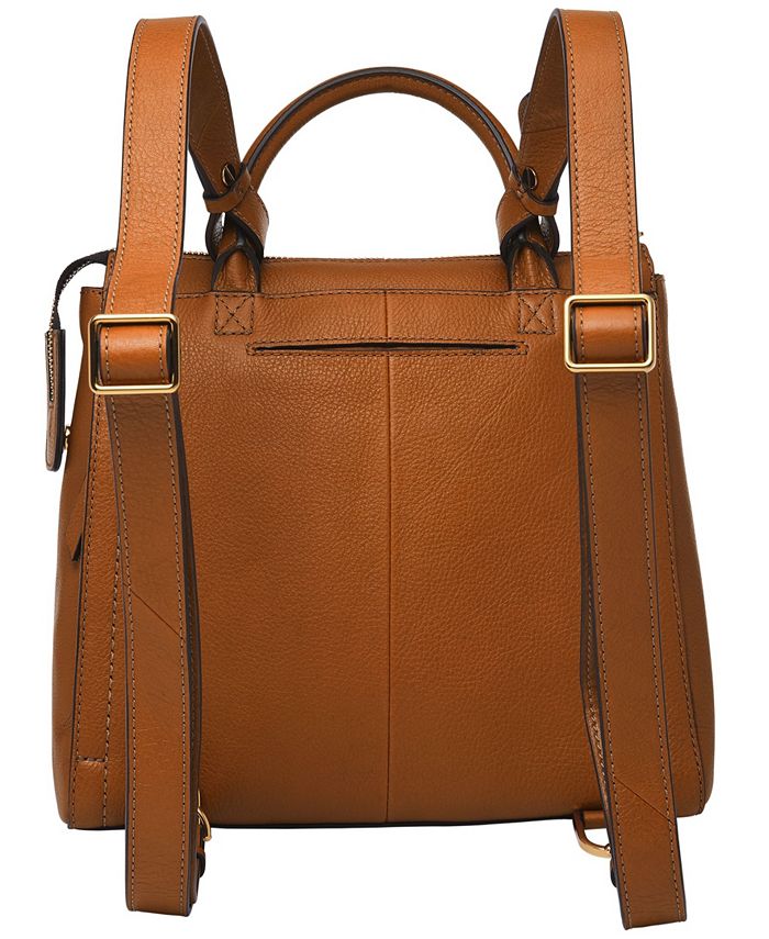 Fossil Parker Leather Mini Backpack Bag - Macy's