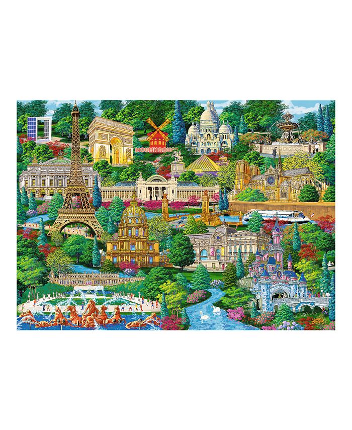 Trefl Wood Craft 1000 Piece Wooden Puzzle - France - Famous Places - Macy's