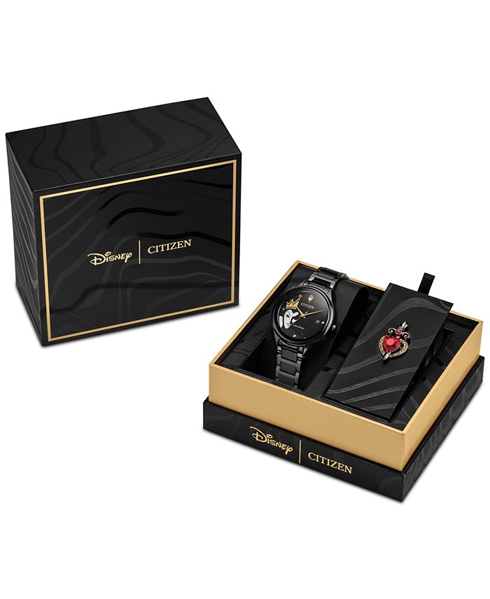 Citizen Eco-Drive Women's Disney Evil Queen Black-Tone Stainless Steel ...