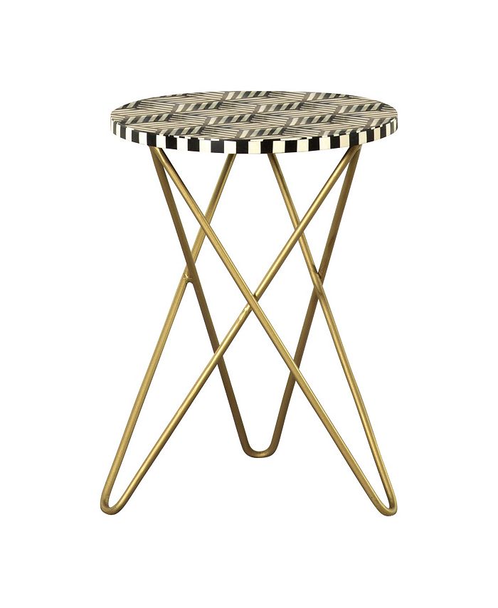 Coaster Home Furnishings Round Accent Table with Hairpin Legs - Macy's