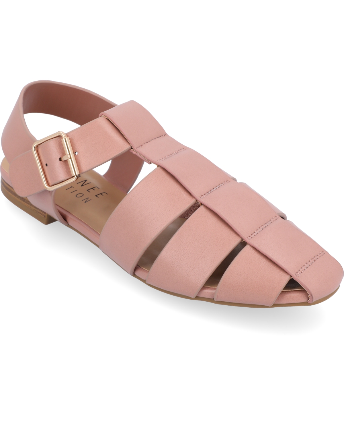 Journee Collection Womens Cailinna Caged Flats - Mauve