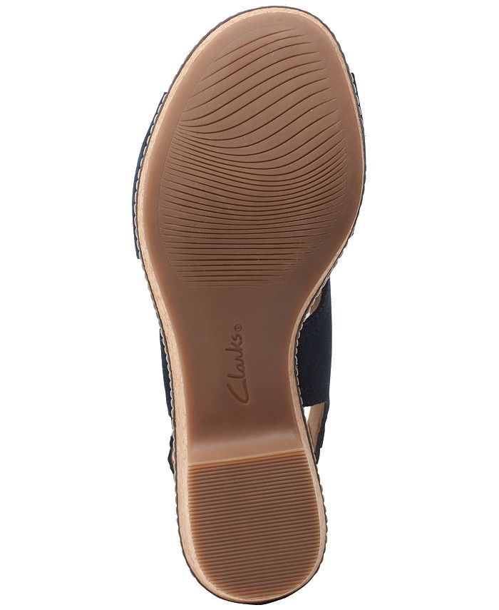 Clarks Women's Giselle Cove Slingback Platform Wedge Sandals - Macy's