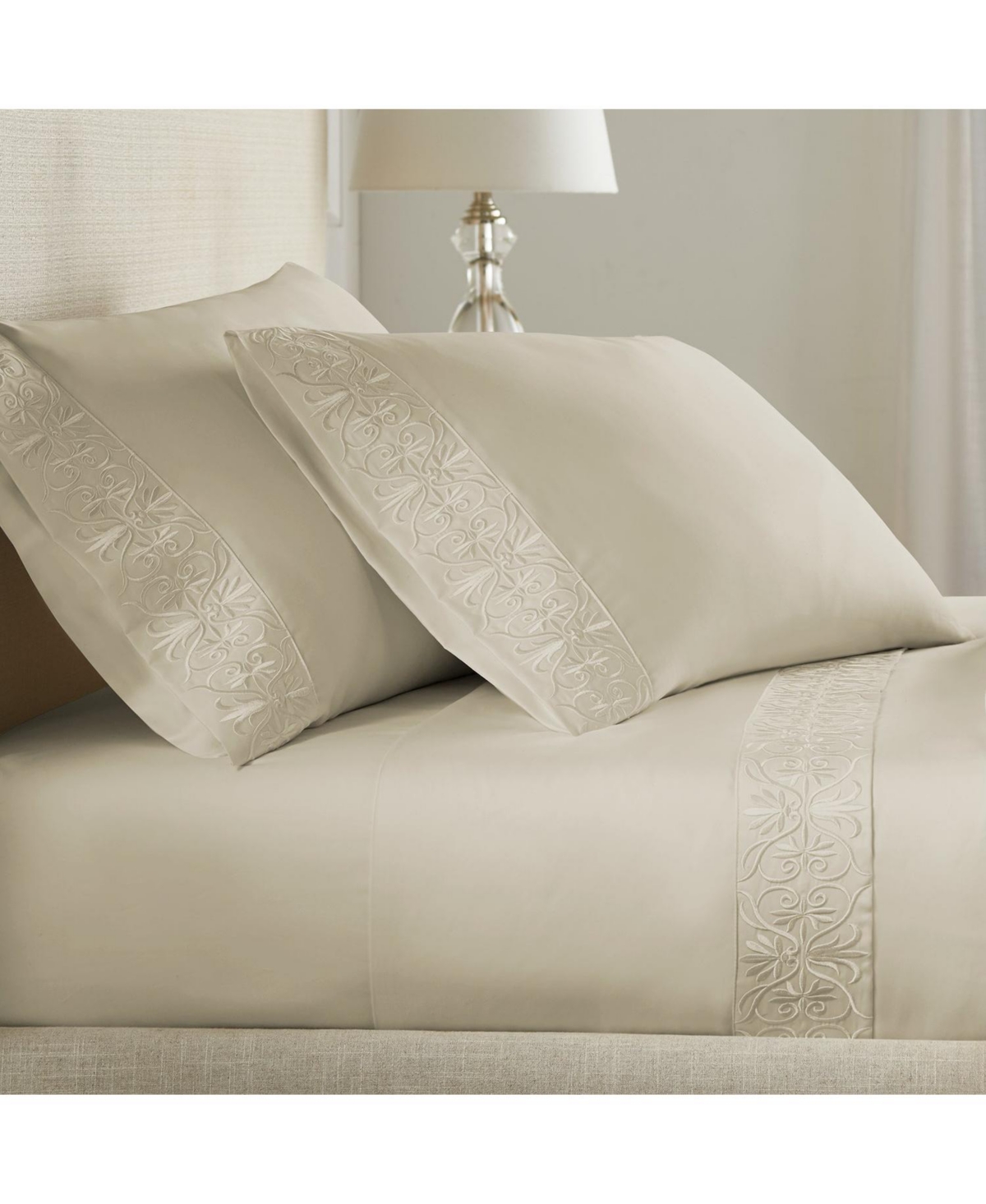 Pure Parima Ariane Sheet Set In Tan | ModeSens