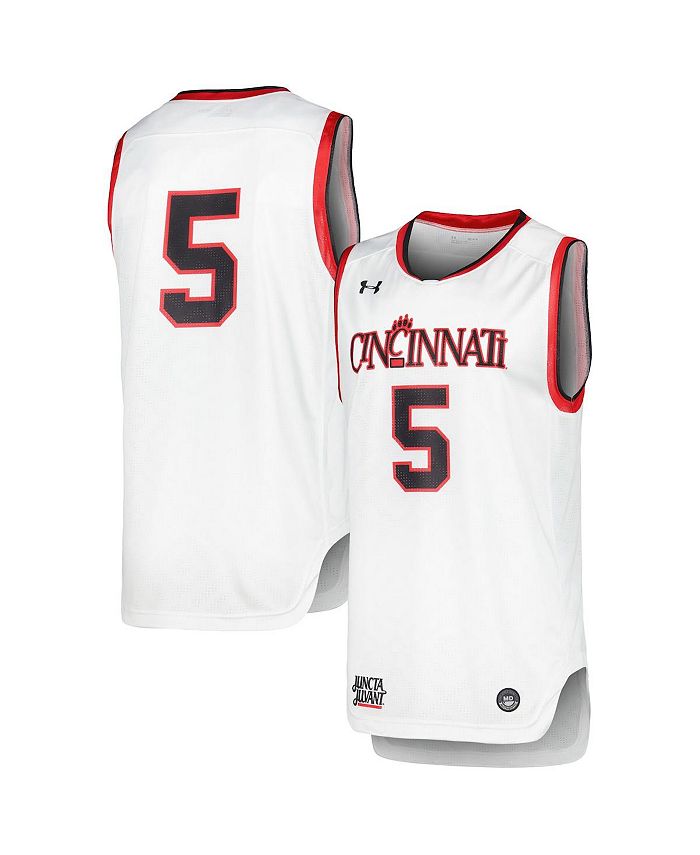 Under Armour Men's White Cincinnati Bearcats Replica Basketball Jersey ...