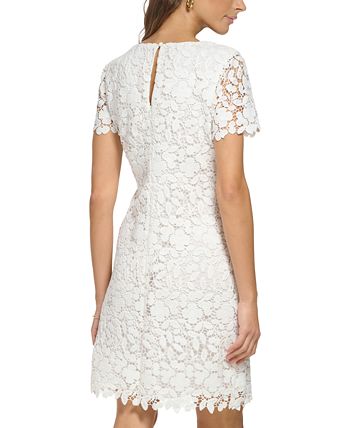 kensie Women's Lace Keyhole-Cutout Sheath Dress - Macy's