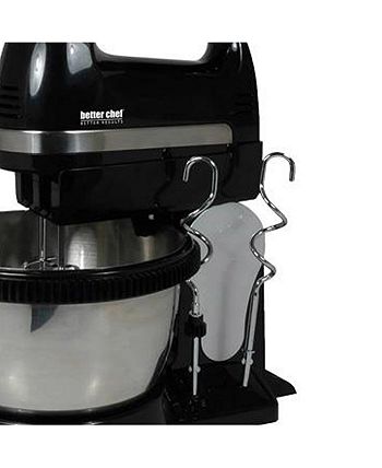 Better Chef 350-Watt Counter-Top Stand/Hand Mixer in Black - Macy's